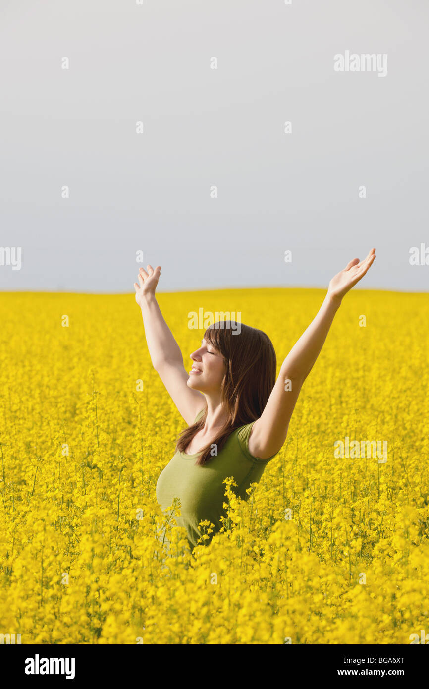 Canola in hand hi-res stock photography and images - Alamy