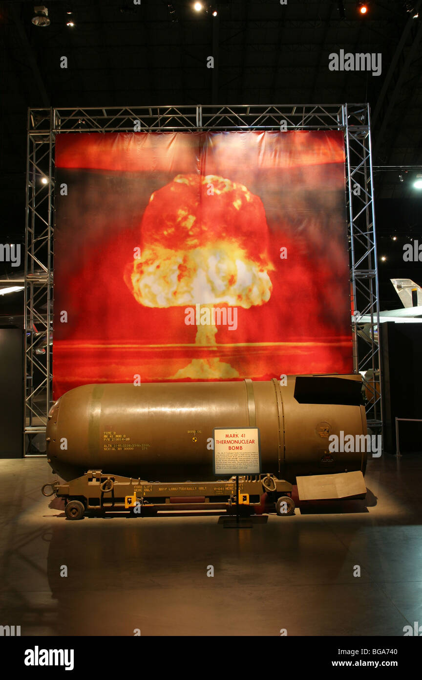 Mark 41 Thermonuclear Bomb. Hydrogen Bomb Display Stock Photo - Alamy