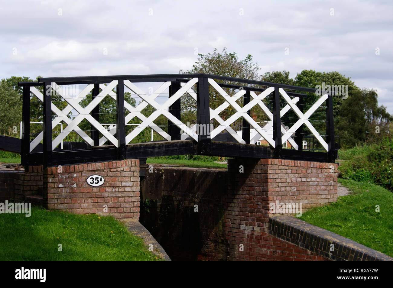 A bridge over a canal Stock Photo - Alamy