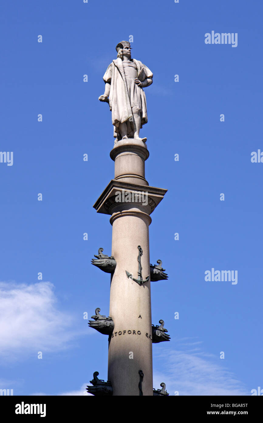 Columbus statue, Columbus Circle, Manhattan, New York, United States ...