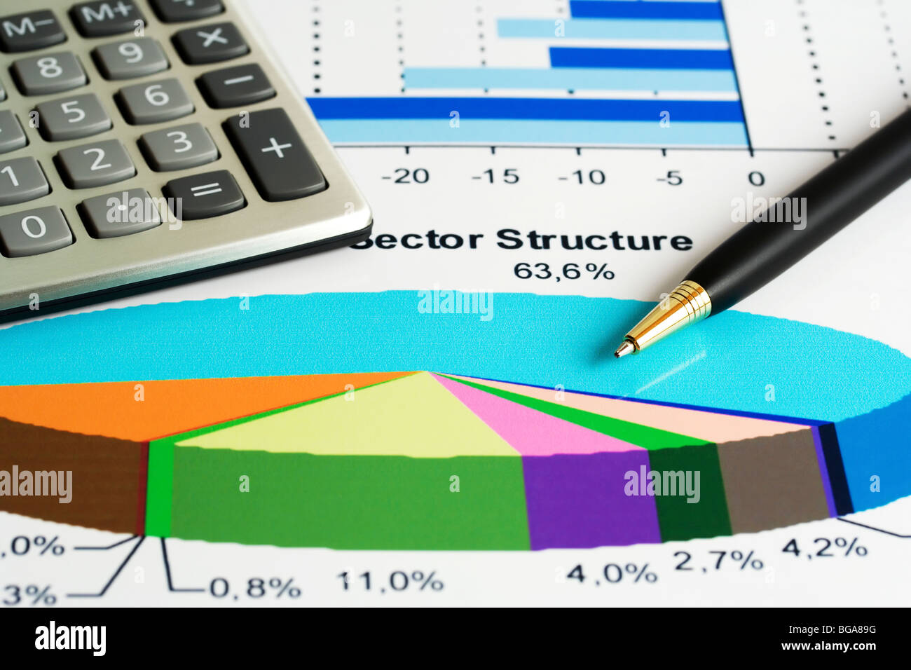 Analysis of stock market sector structure Stock Photo - Alamy