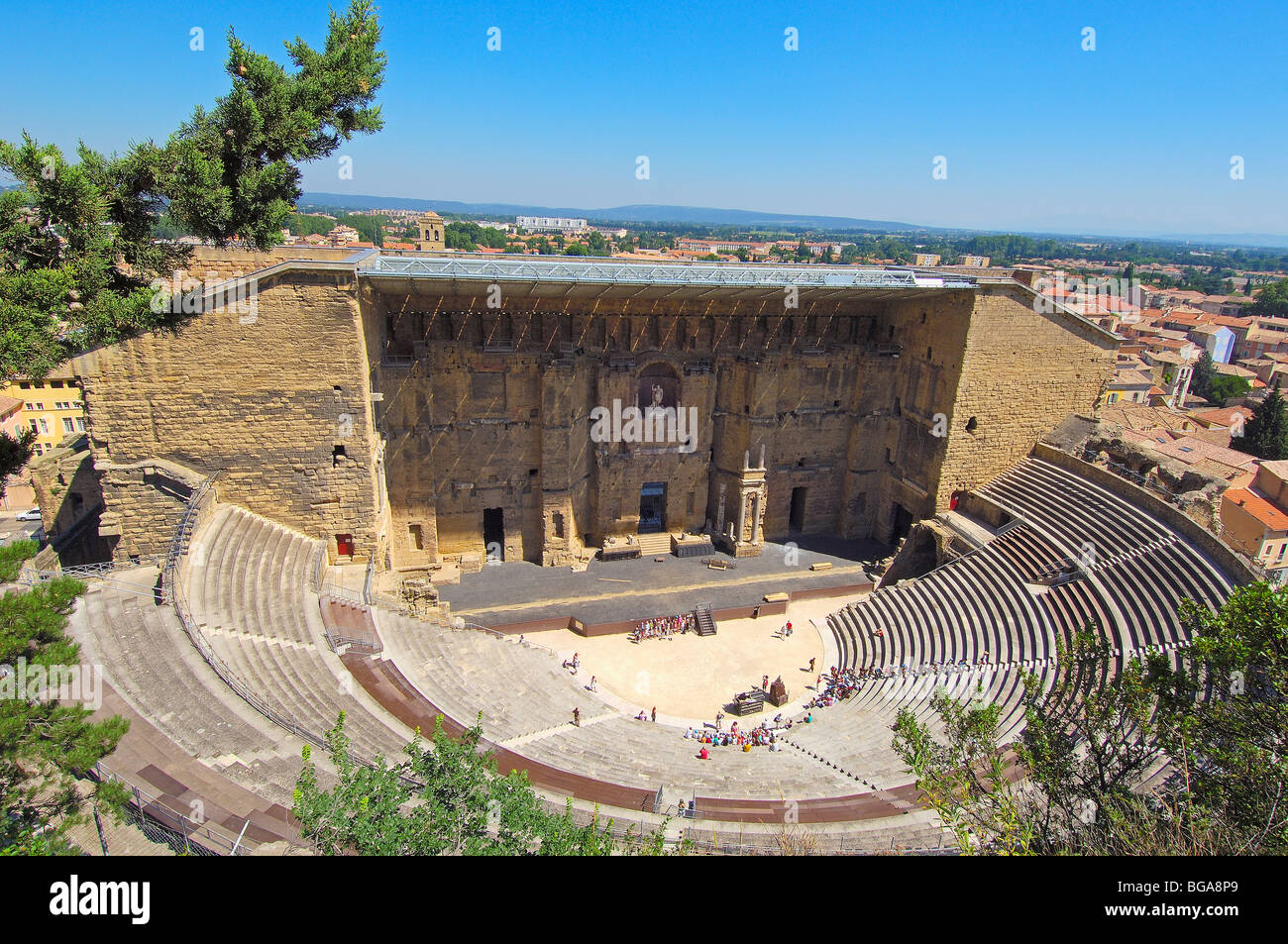 Roman theater (Unesco World Heritage Site), Orange, Vaucluse, Provence ...
