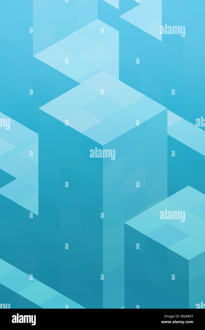 Abstract illustration wallpaper of geometric shape cubes Stock Photo ...