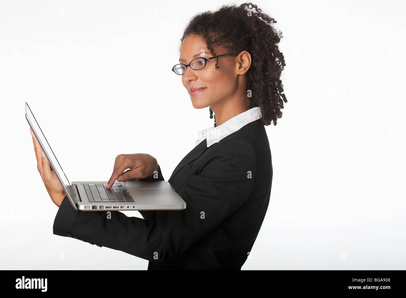 African manager woman using Cut Out Stock Images & Pictures - Alamy