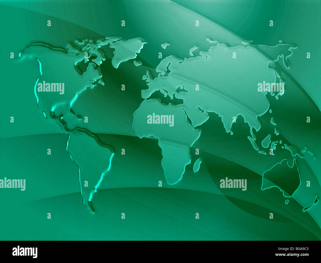Embossed map world hi-res stock photography and images - Alamy