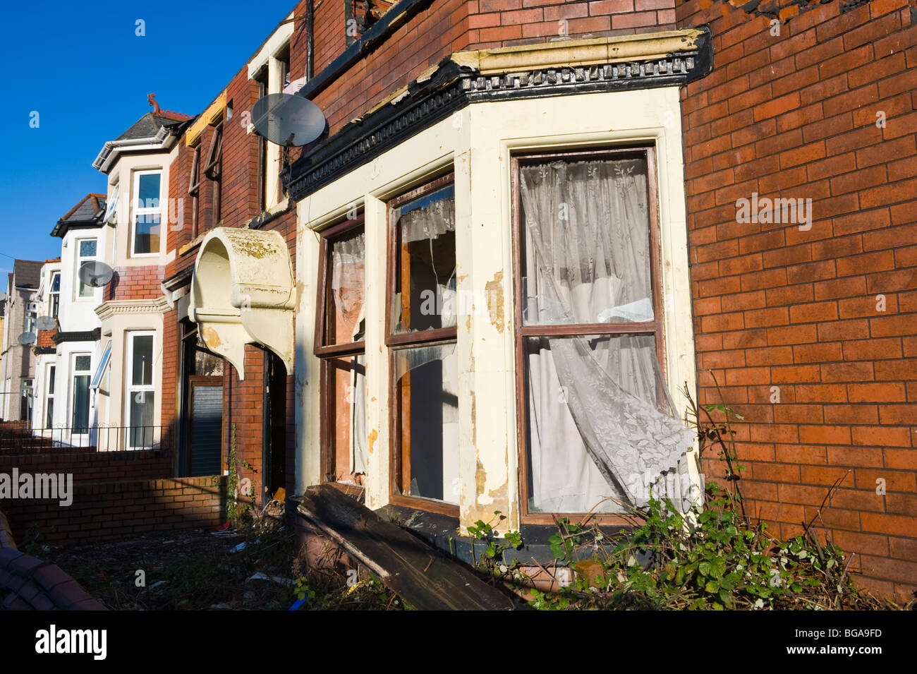 Terraced house and fire hi-res stock photography and images - Alamy