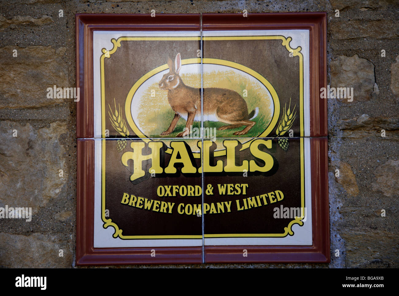 Halls Oxford and West Brewery Company Sign Charlbury Village ...