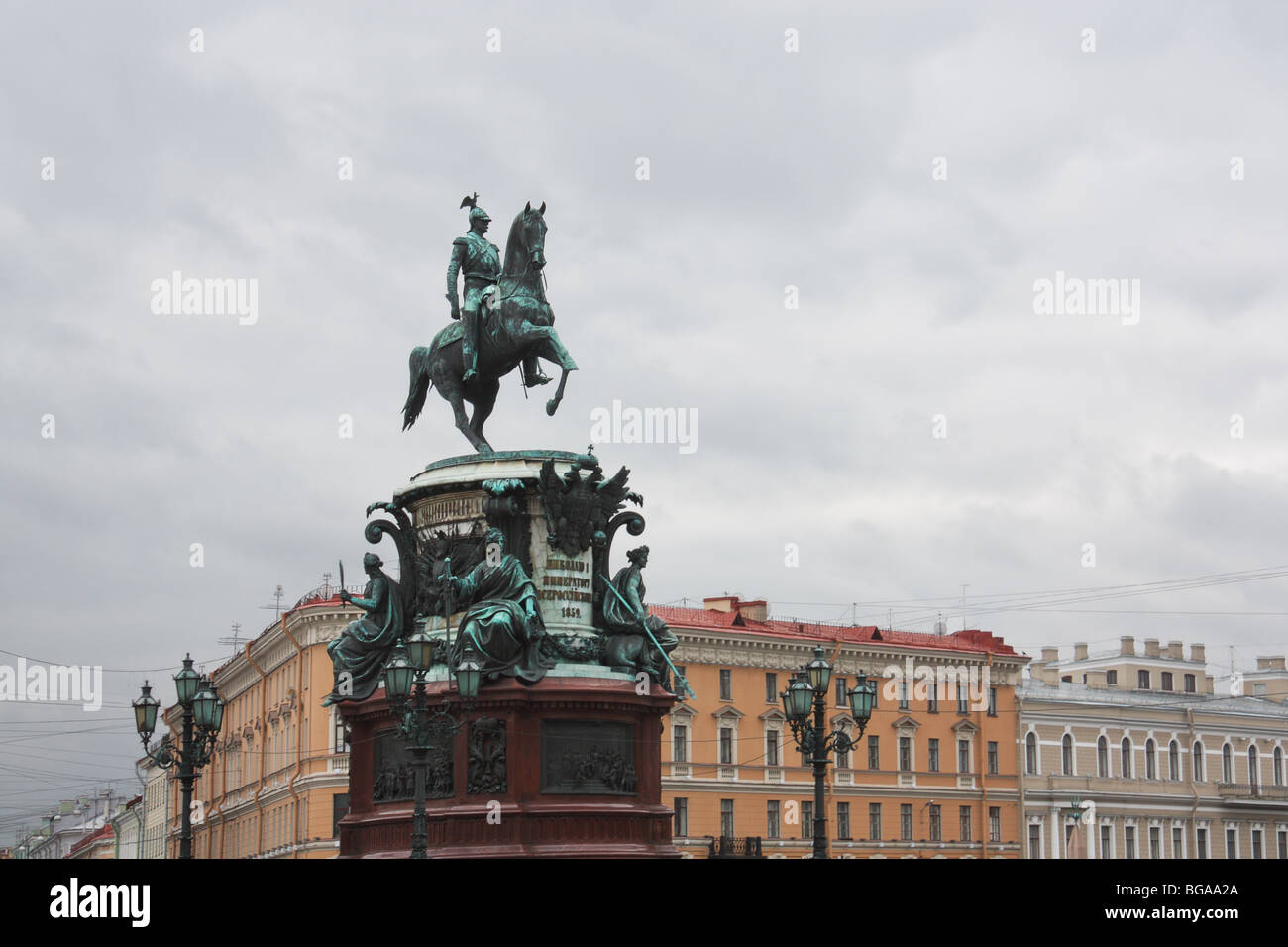 Monument to Emperor Nicholas 1 Stock Photo - Alamy