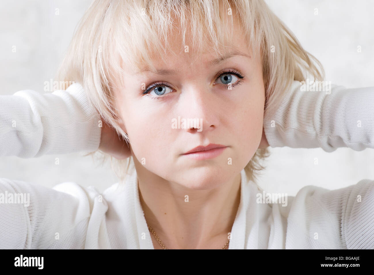 Fine-art portrait of a sadness beautiful girl Stock Photo - Alamy