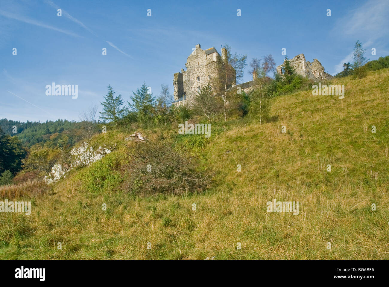 Neidpath Castle Peebles Scottish Borders Stock Photo - Alamy