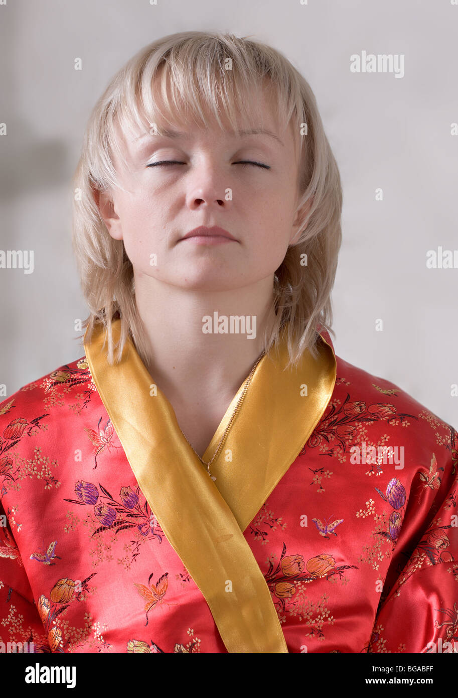 Person in oriental robe hi-res stock photography and images - Alamy