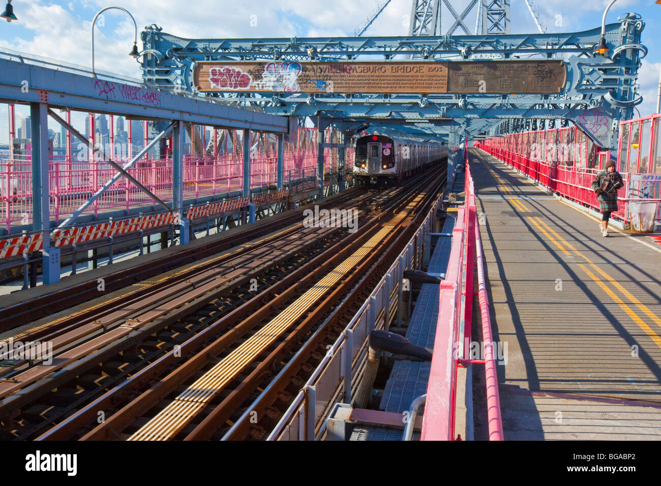 Williamsburg Bridge from Brooklyn, New York City Stock Photo - Alamy