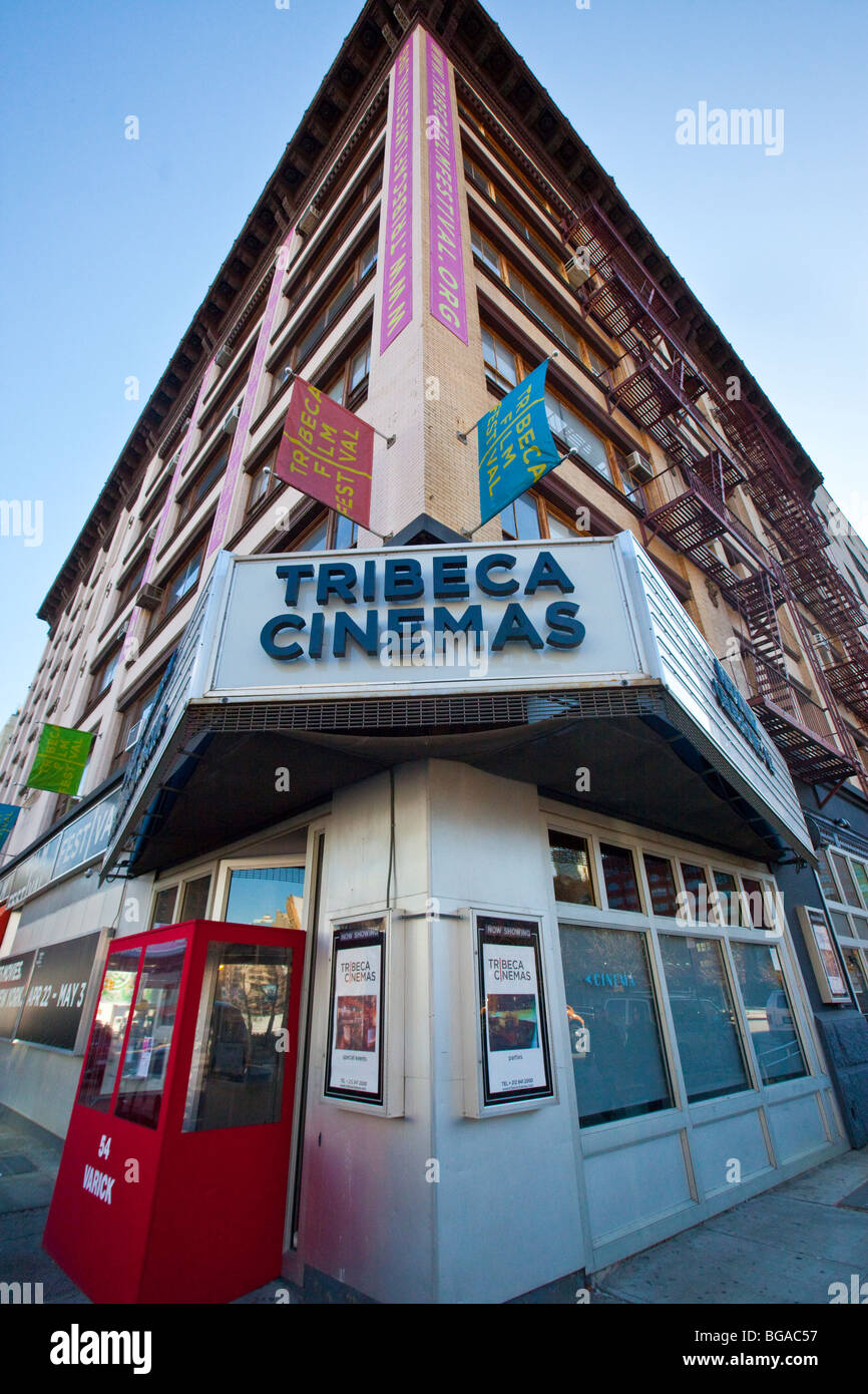 Tribeca Cinemas in Manhattan, New York City Stock Photo - Alamy