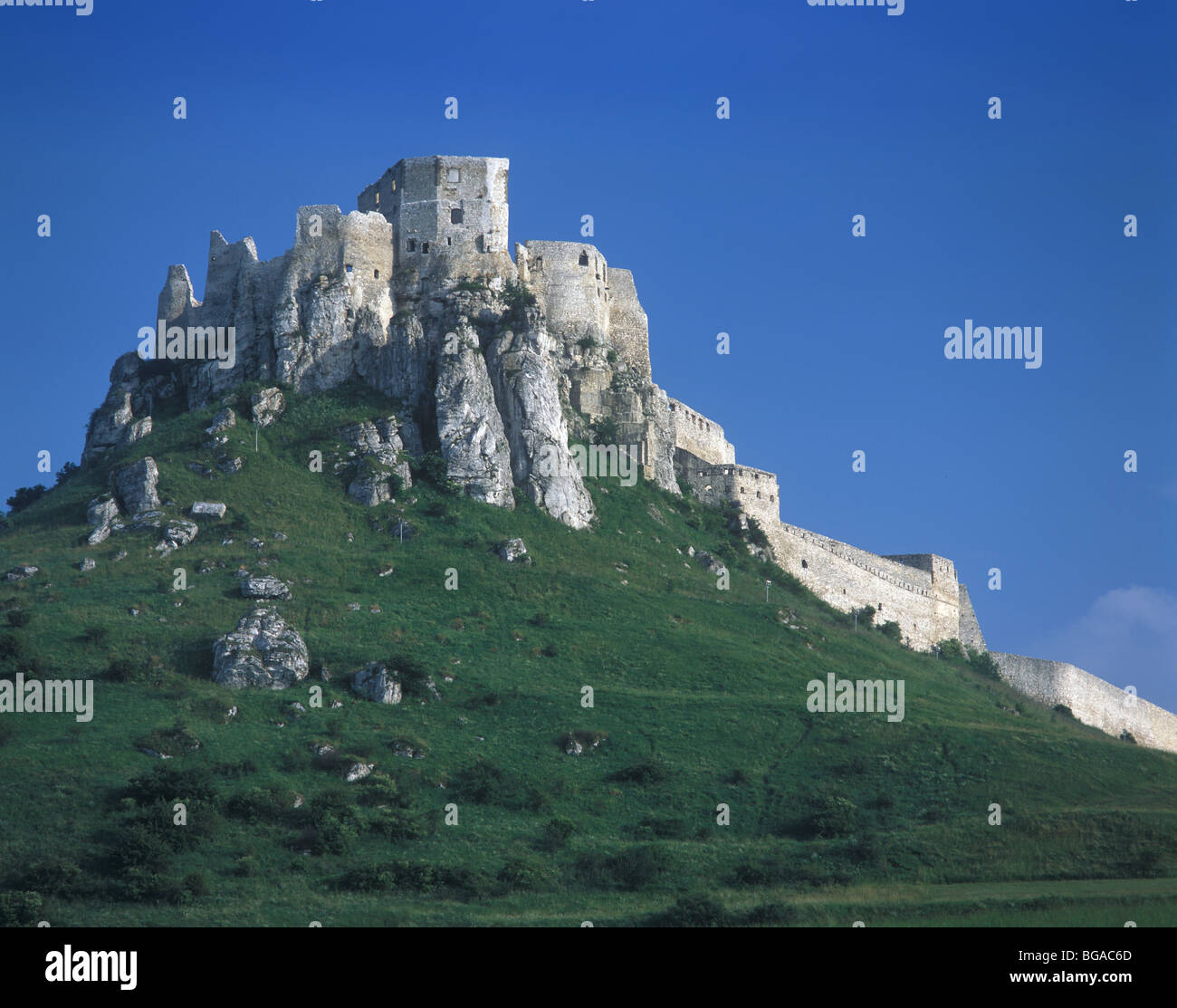 Spis castle. Spissky hrad Stock Photo - Alamy
