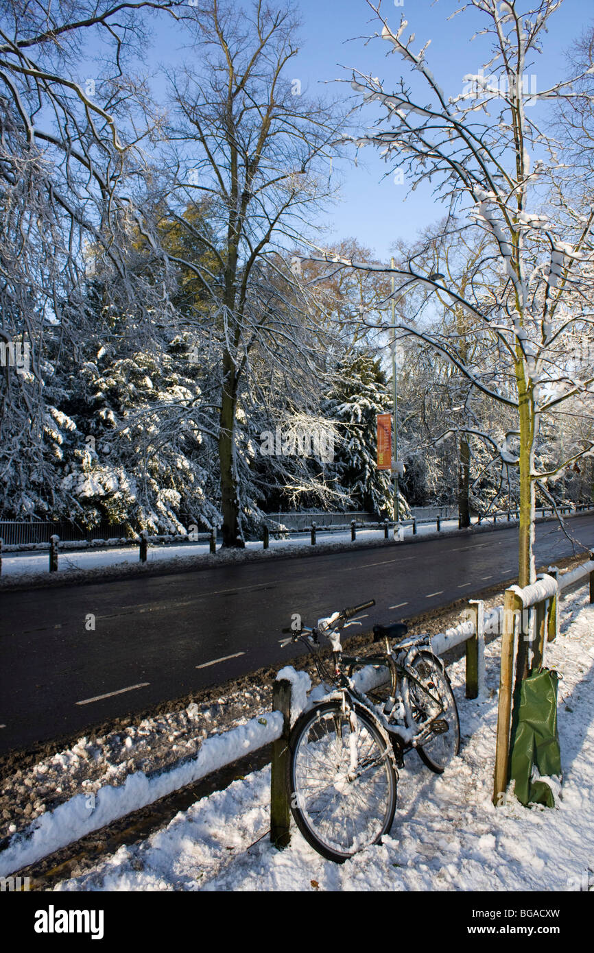 Cambridgeshire winter road hi-res stock photography and images - Alamy