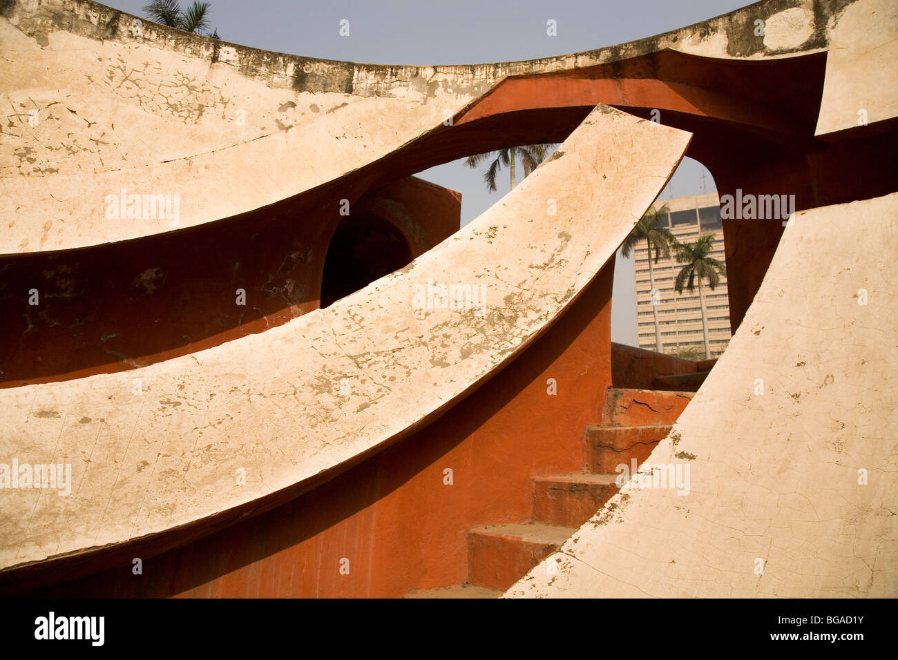 An abstract view of the Samrat Yantra, one of the astronomical ...