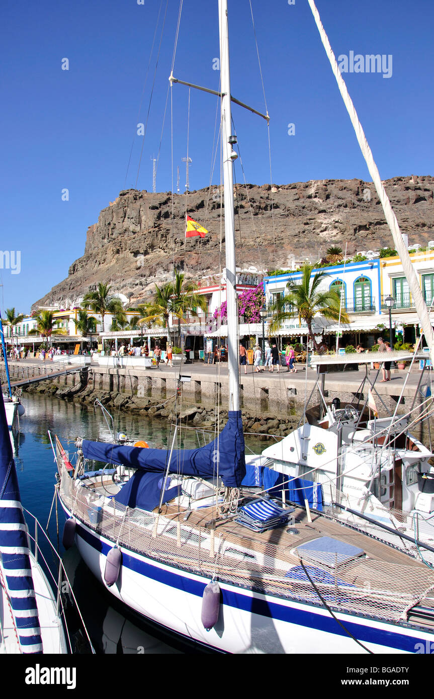 Harbour view, Puerto de Mogan, Mogan Municipality, Gran Canaria, Canary ...