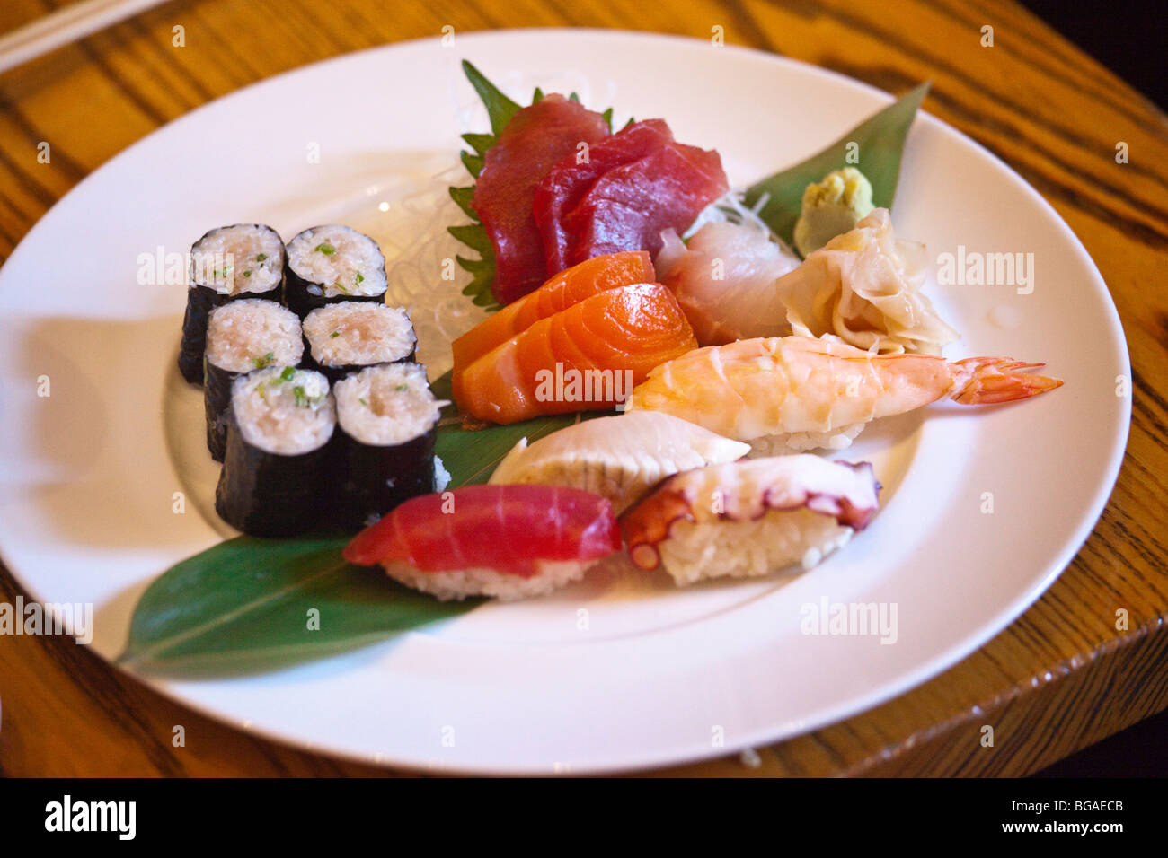 Sushi and Sashimi at Nobu Japanese Restaurant in Tribeca, New York City ...