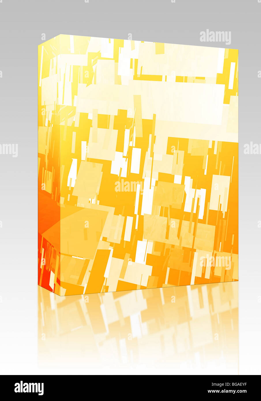 Software package box Abstract background illustration of shattered ...