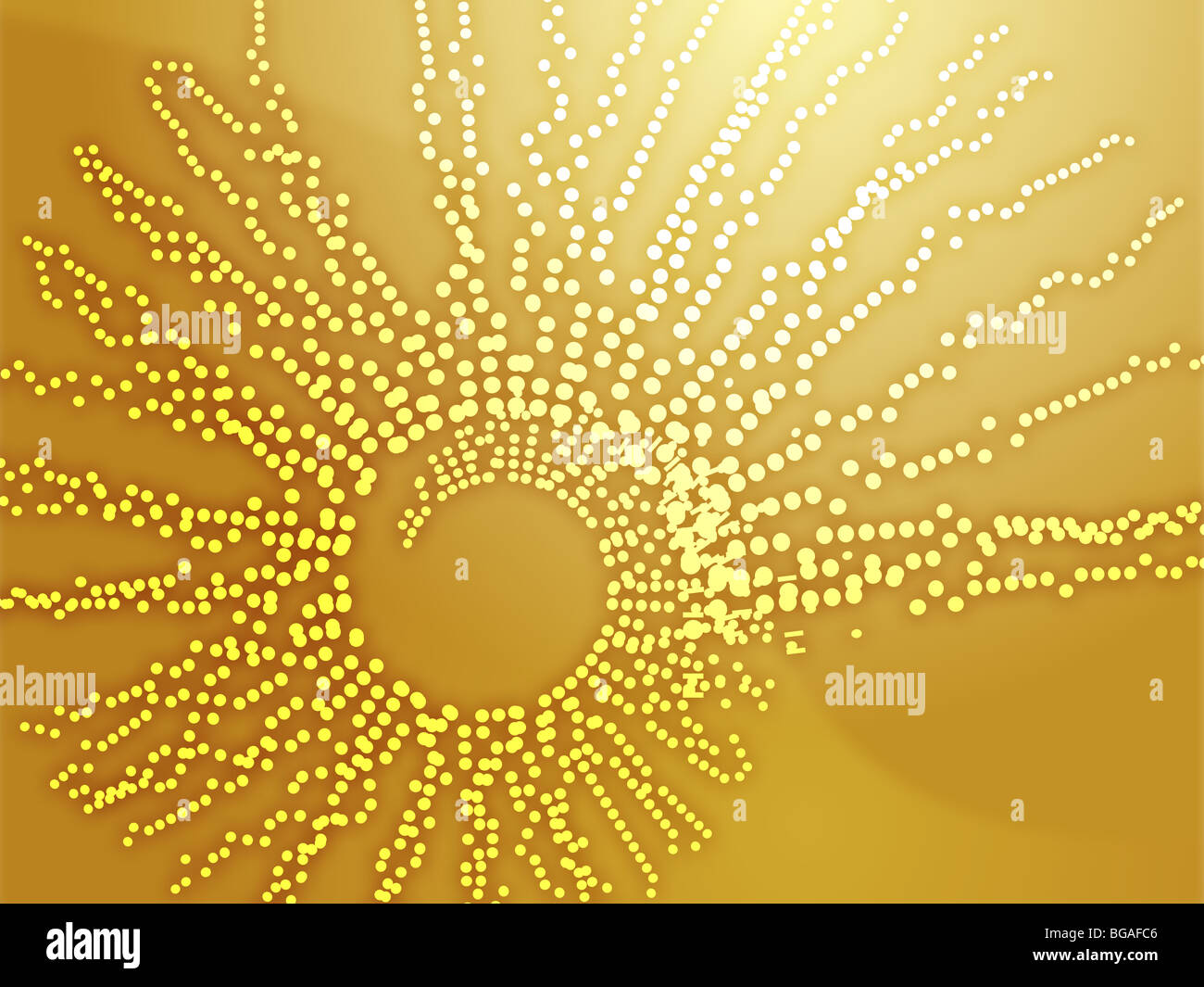 Spiral abstract illustration formed of round dots Stock Photo - Alamy