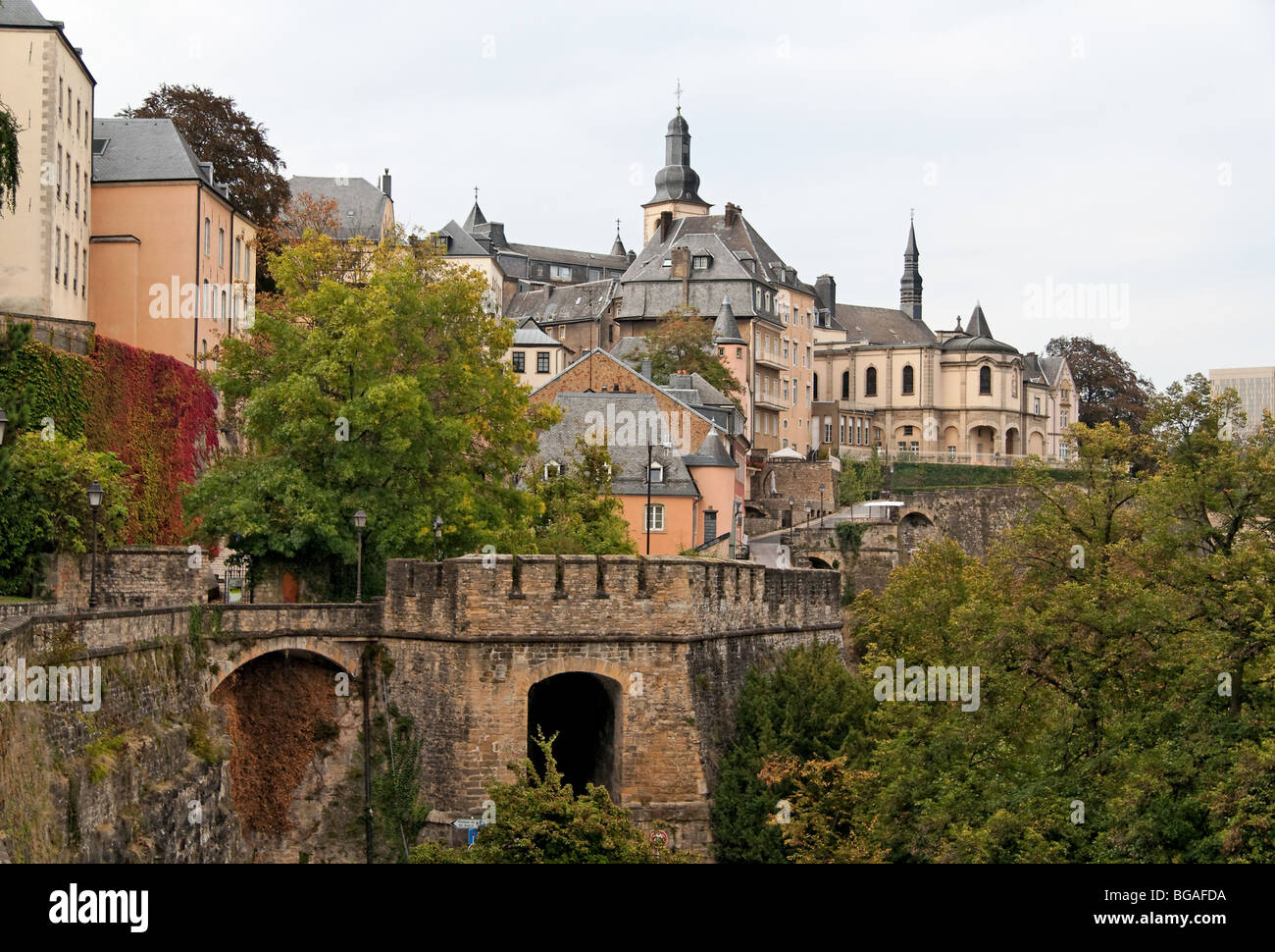 Ancient architecture of Luxembourg Stock Photo - Alamy