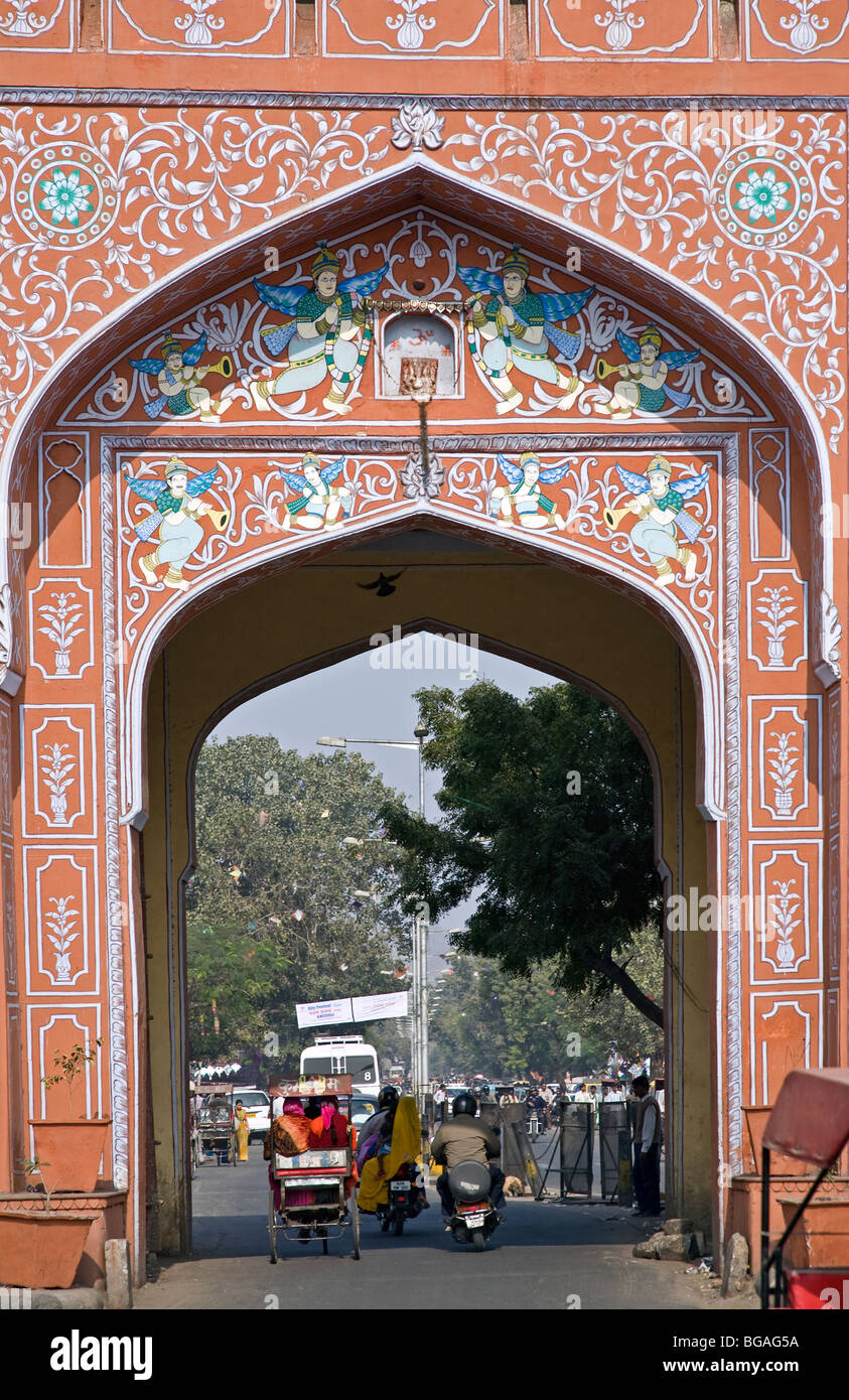 Sanganeri Gate. Jaipur. Rajasthan. India Stock Photo - Alamy