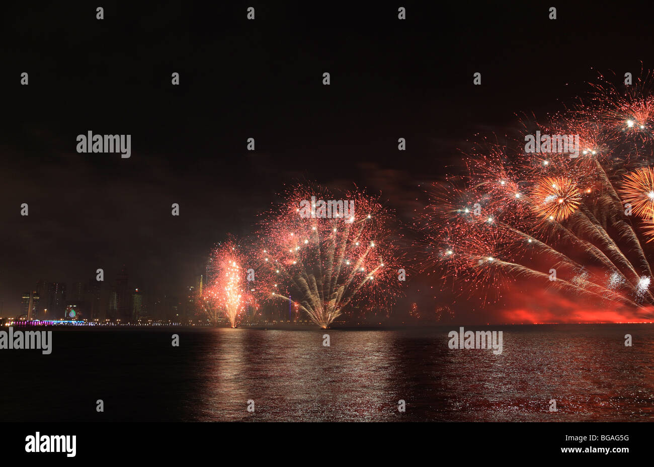 Doha national day fireworks hi-res stock photography and images - Alamy