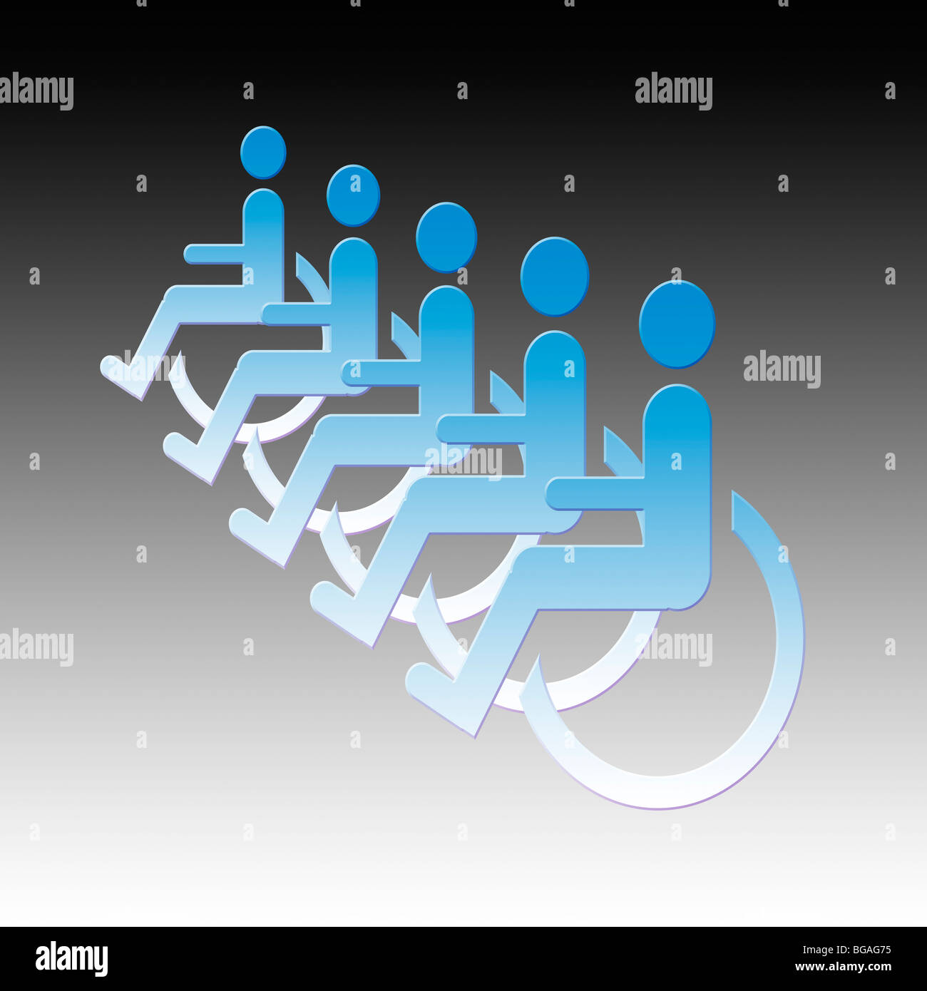 Blue sign for wheelchair access hi-res stock photography and images - Alamy