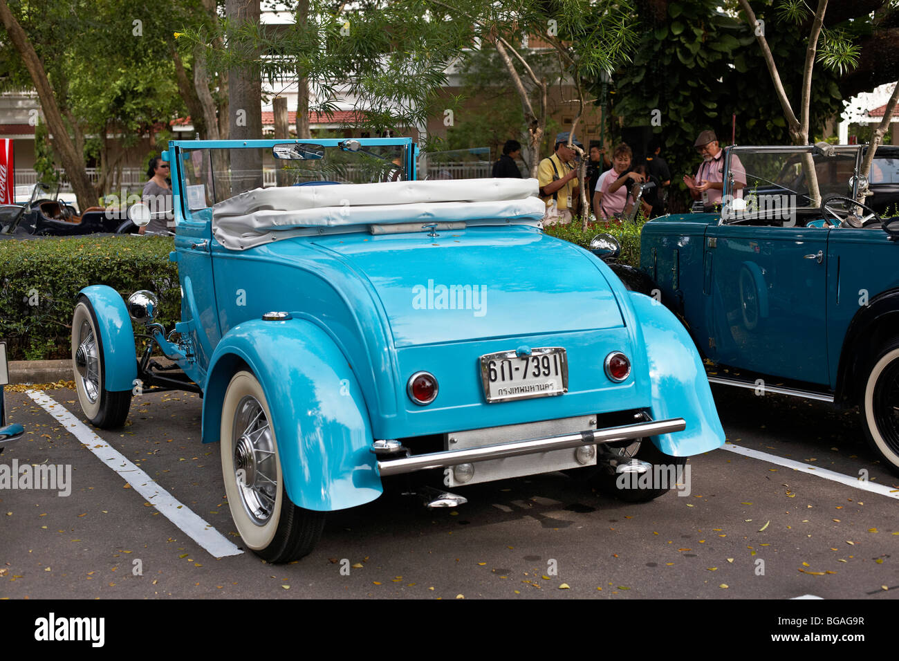 Ford Hot Rod convertible American motor car. Thailand S. E. Asia Stock ...