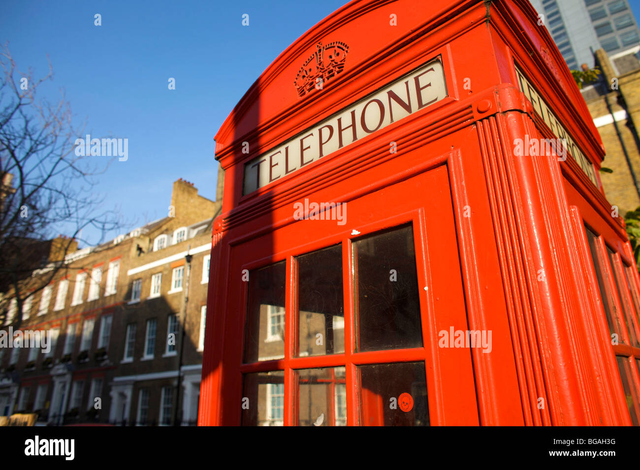 Old fashioned K1 red telephone boxes designed by Sir Gilbert Scott in ...