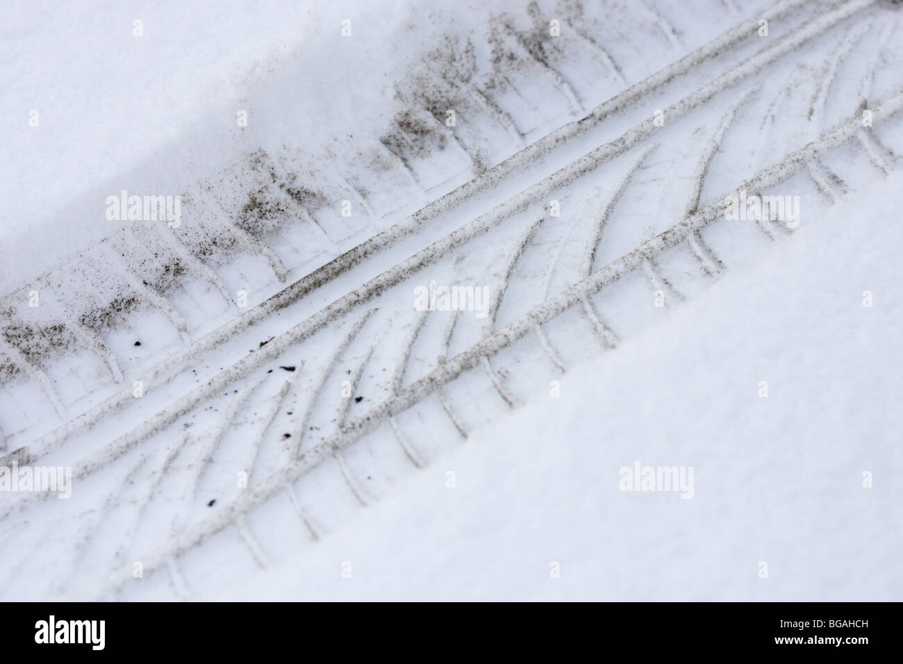 Car Tread Marks Snow High Resolution Stock Photography and Images - Alamy