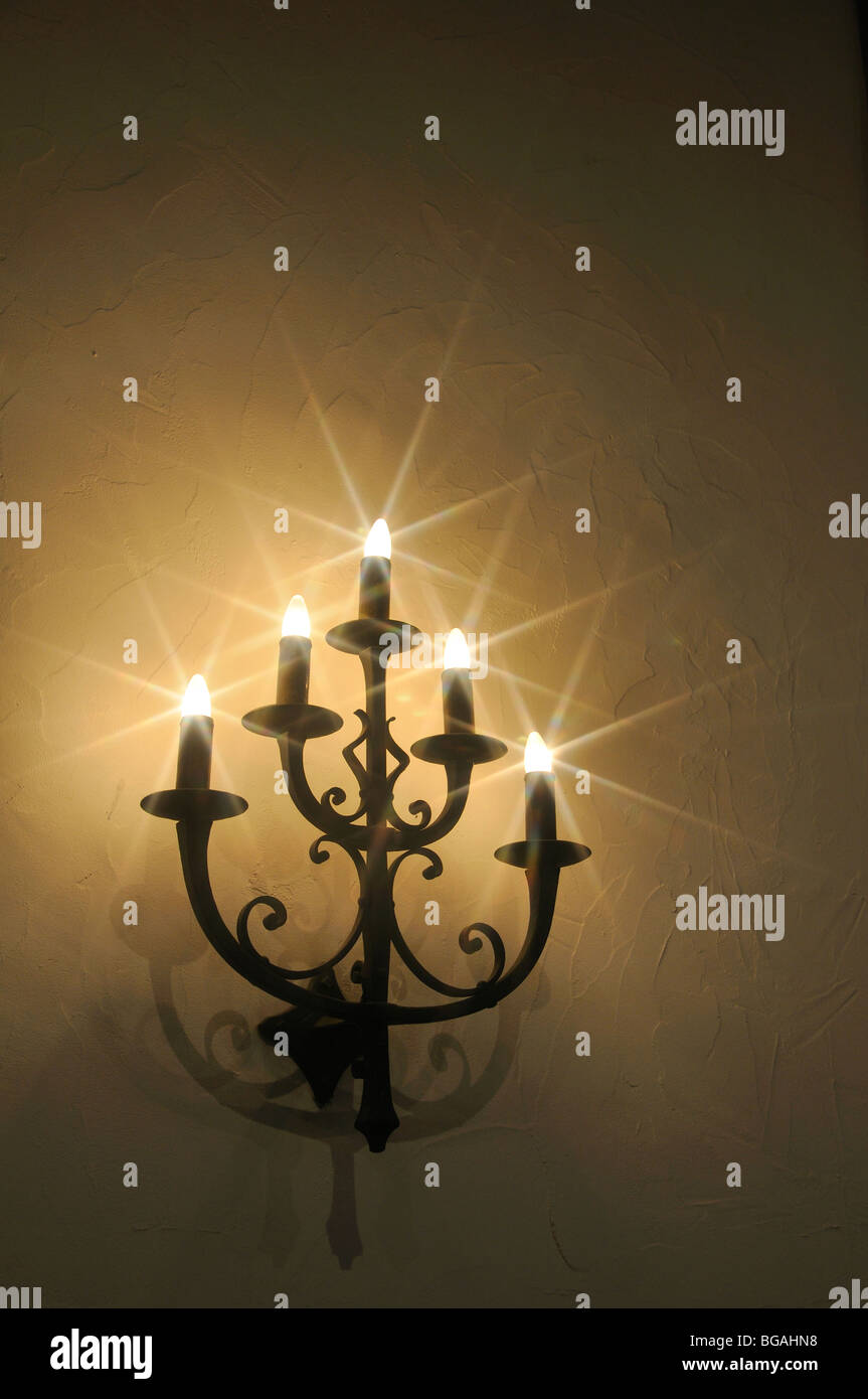 Old candle holder Stock Photo - Alamy