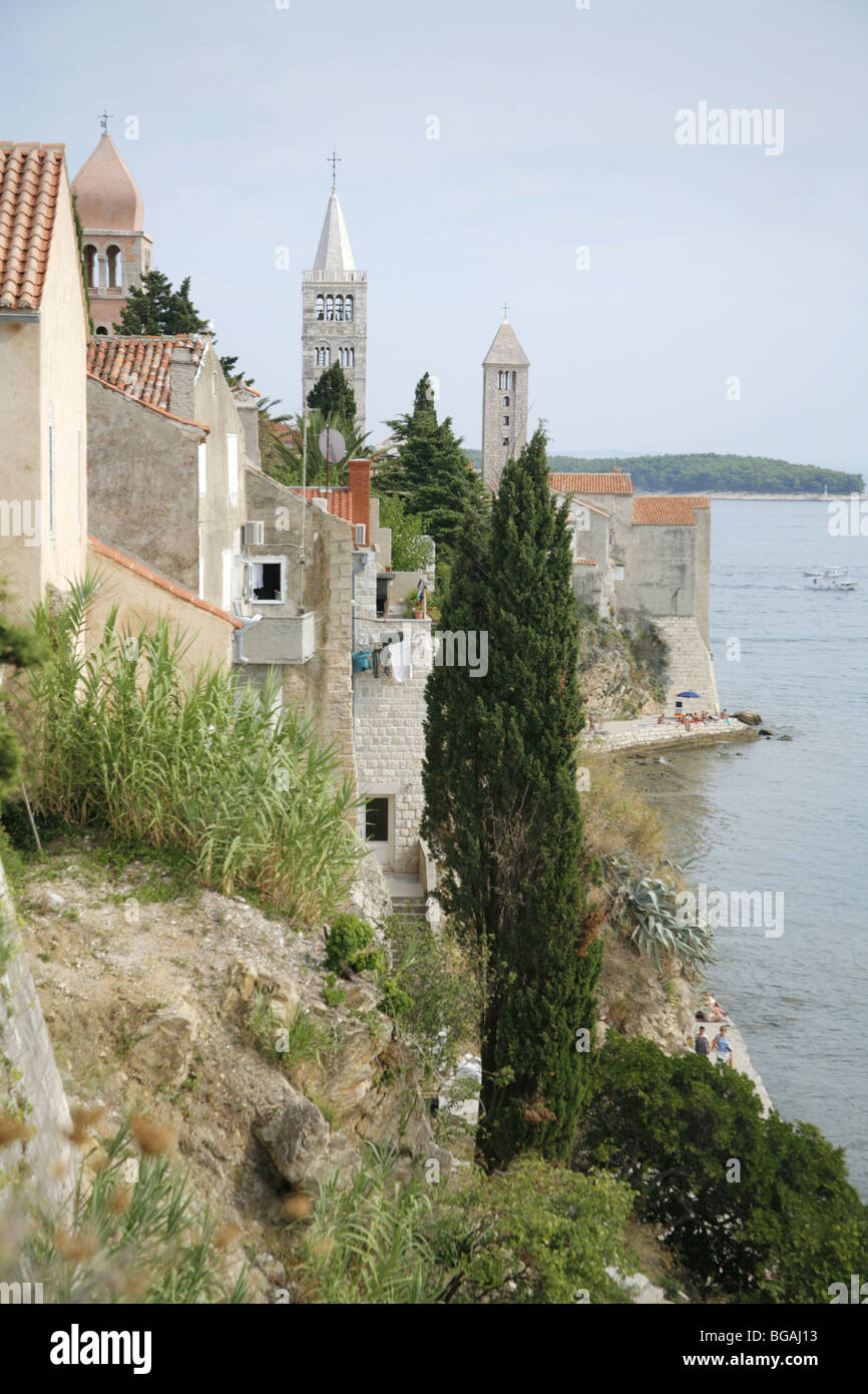 Croatia. Island Rab.City of Rab Stock Photo - Alamy