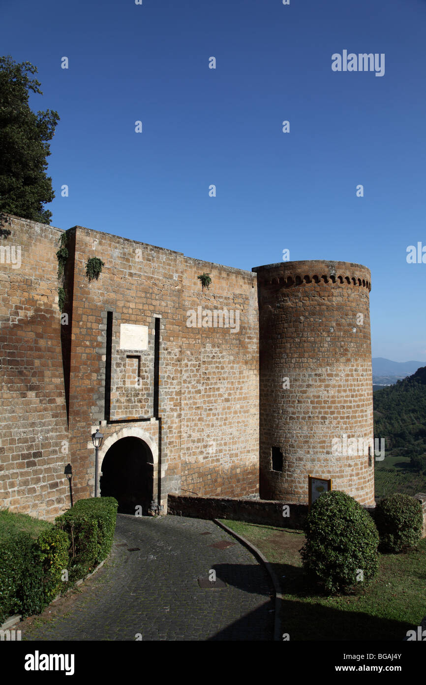 The Albornoz Fortress at Orvieto in Umbria Italy Stock Photo - Alamy