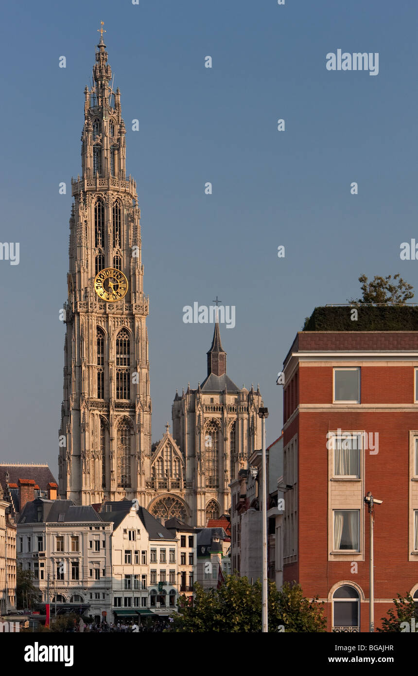 Belgium architecture travel church cathedral tower holy historical ...