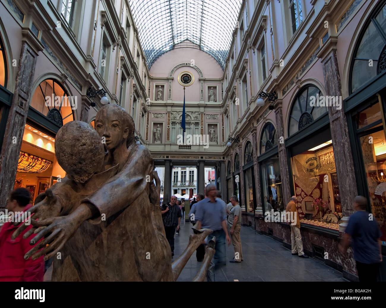 Shopping gallery in Brussels in Belgium Stock Photo - Alamy