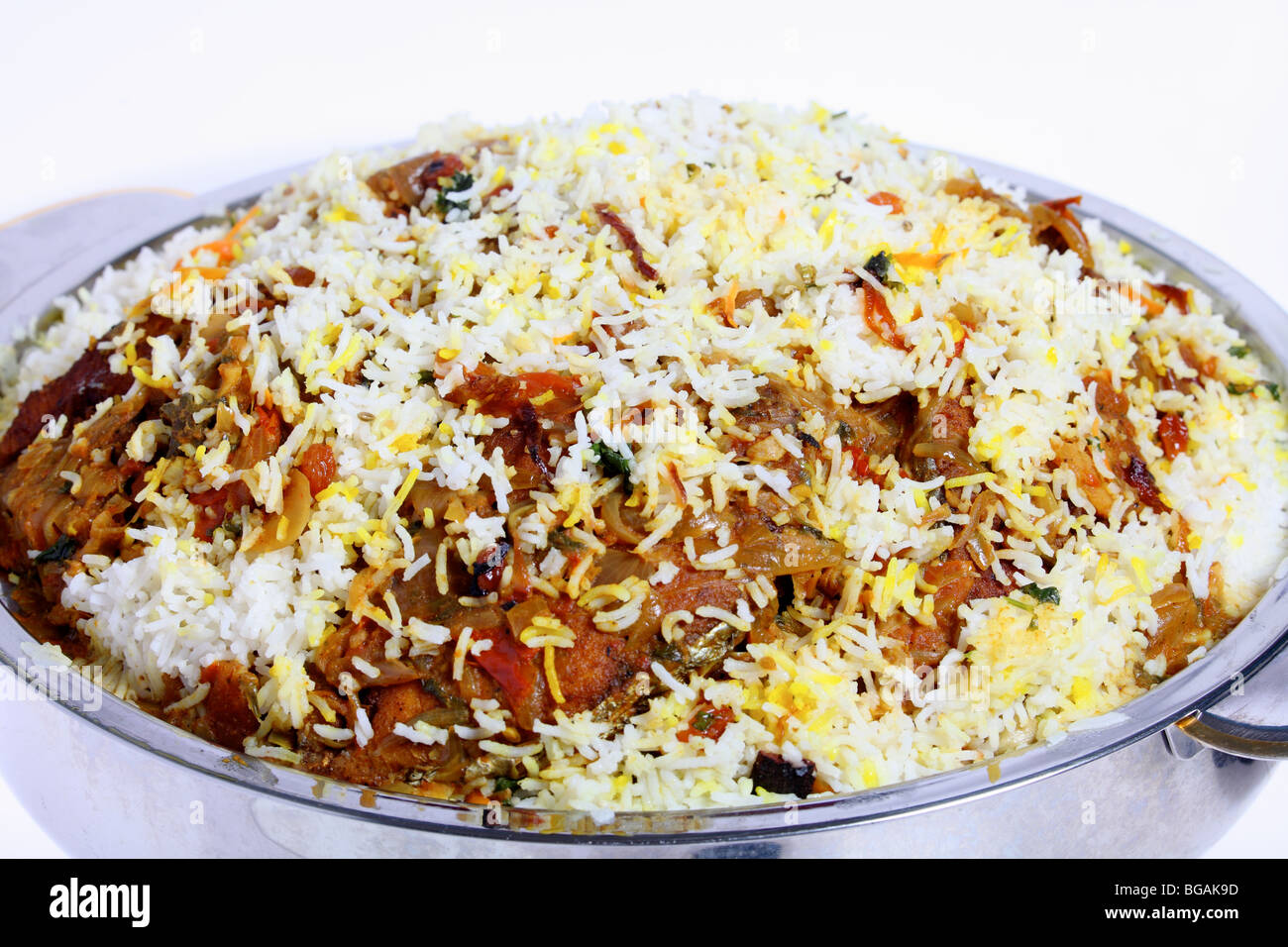 A serving bowl of traditional Gulf Arab fish majboos, a mainstay of the ...