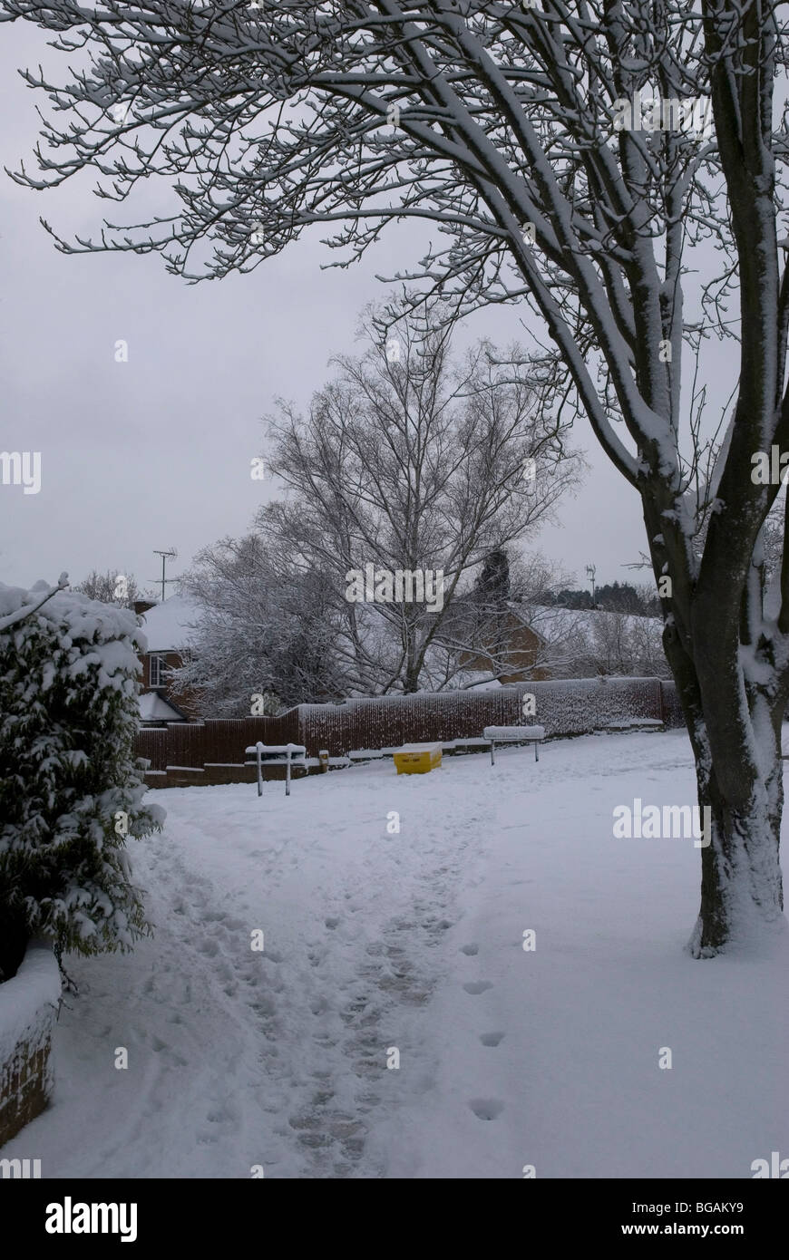 Morning snow scene hi-res stock photography and images - Alamy
