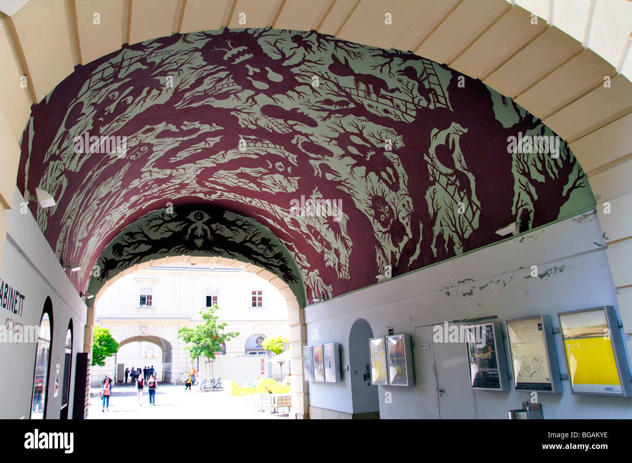 KABINETT comic passage in Museum Quarter, Vienna, Austria Stock Photo ...