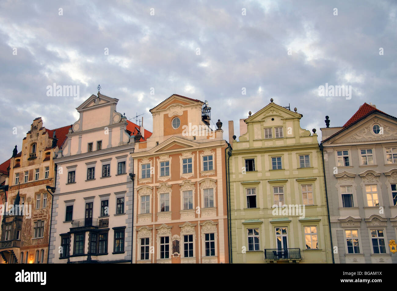 Czech republic buildings town square building house hi-res stock ...