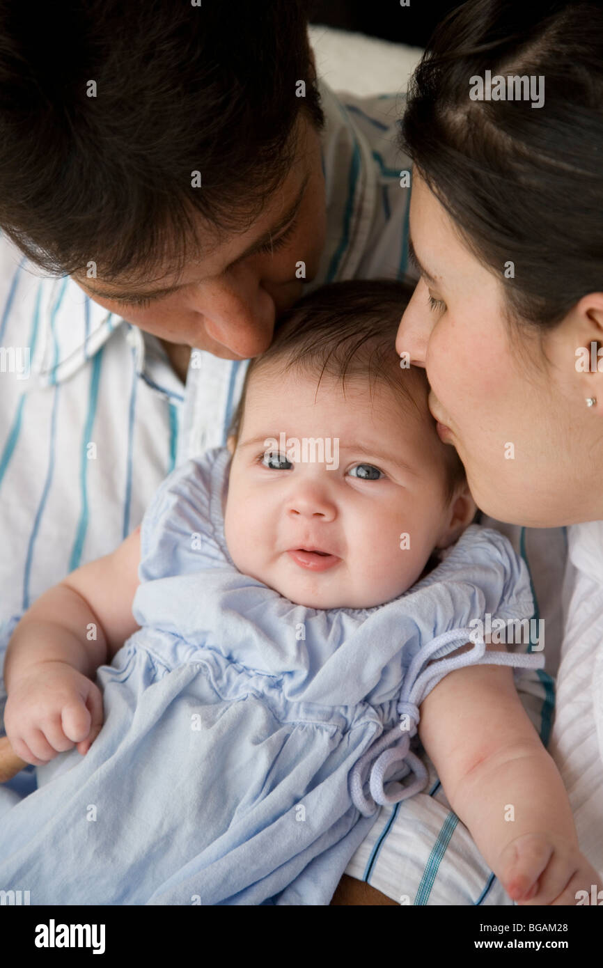 young family with baby Stock Photo - Alamy