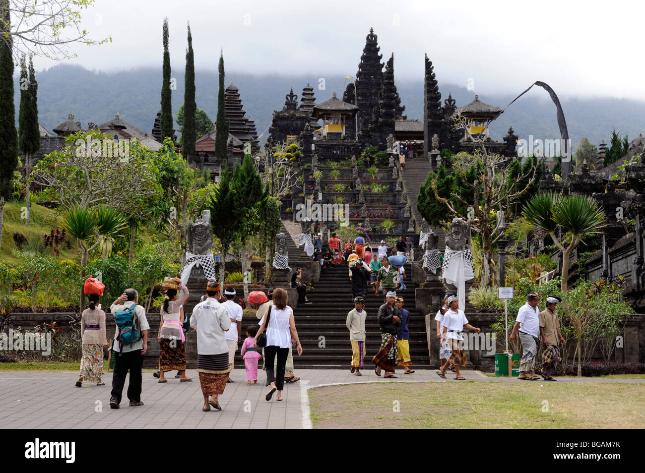 Pura Besakih, high on the slopes of Mt. Agung, is the Mother Temple of ...