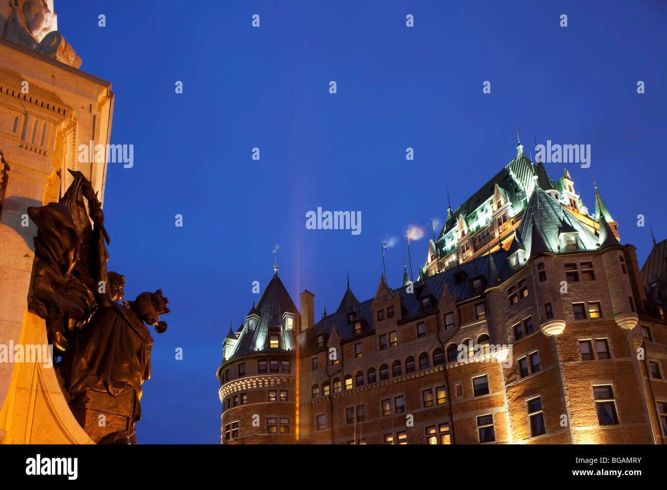 Canada. Quebec. Quebec City. Chateau Frontenac Stock Photo - Alamy