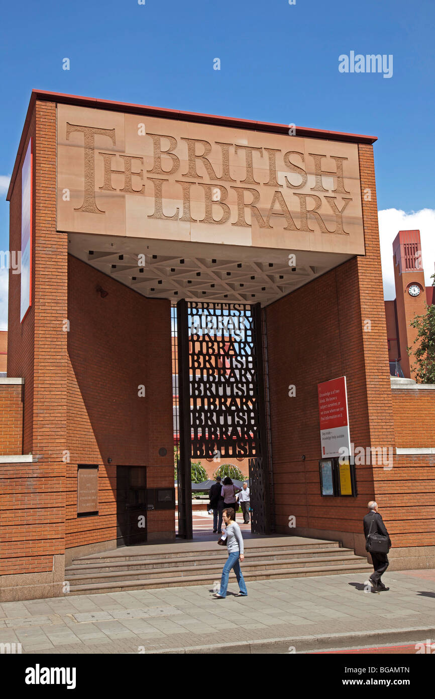 The British Library, Euston Road, London, England Stock Photo - Alamy