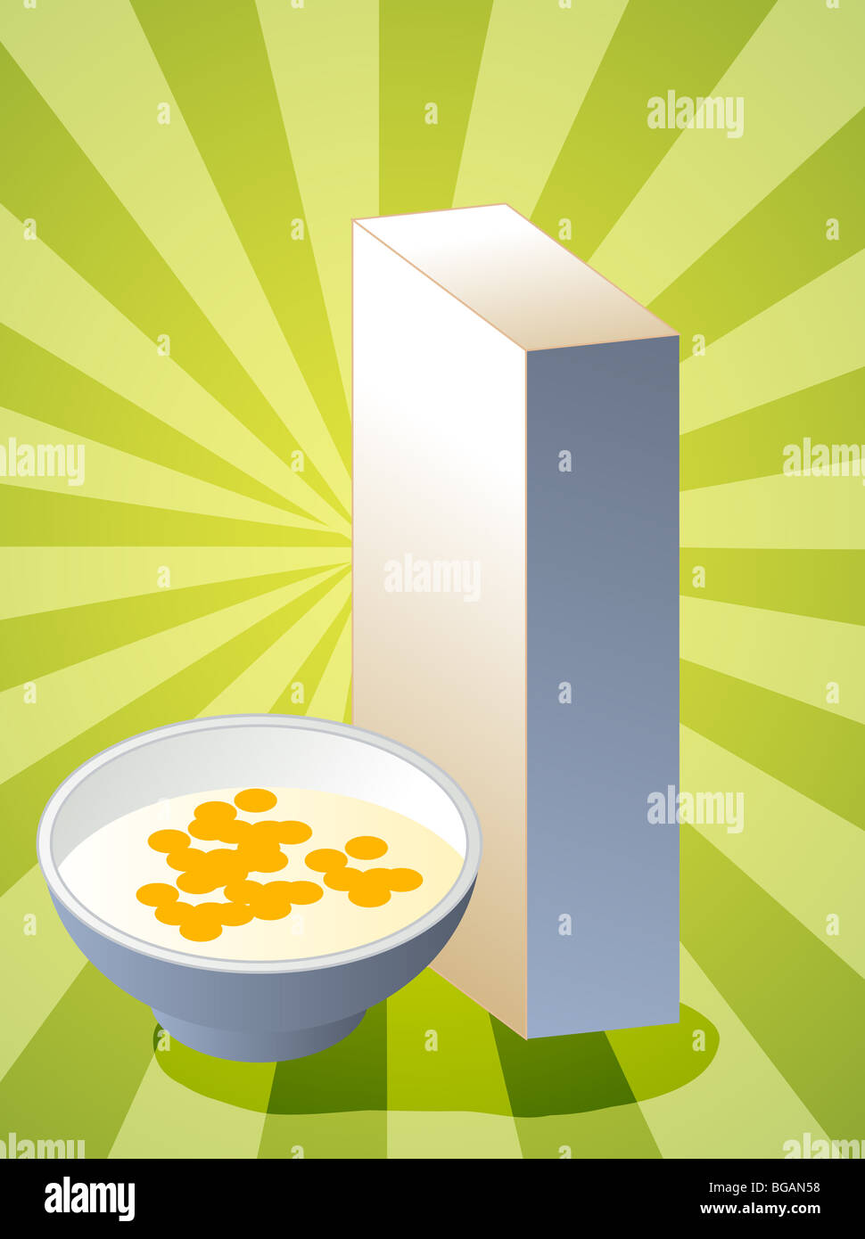 Illustration of cereal box hi-res stock photography and images - Alamy