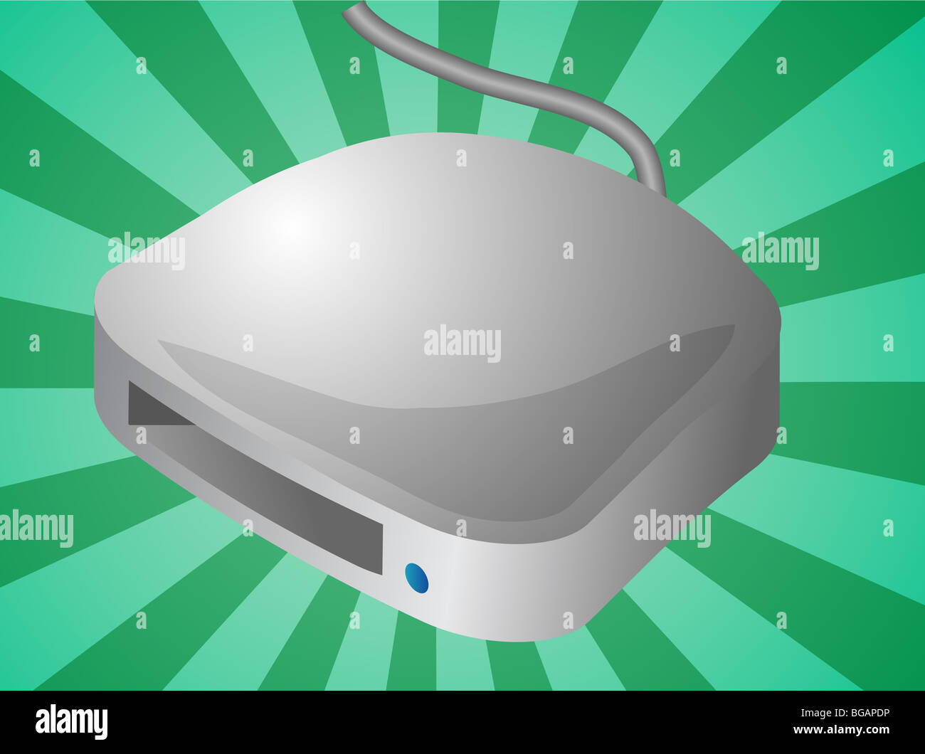 Card reader computer peripheral hardware device illustration Stock ...