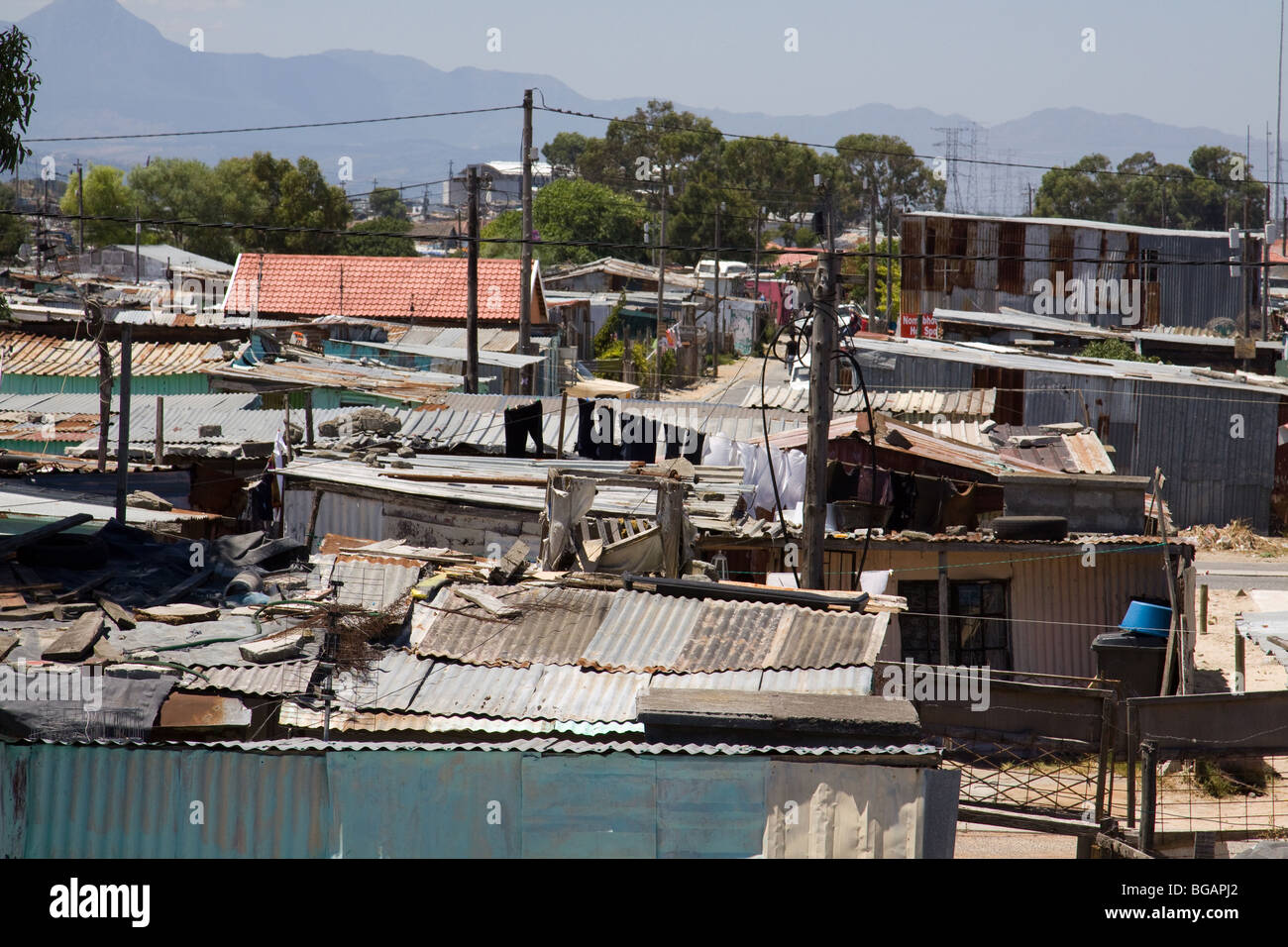 A view of Langa Township in Cape Town Stock Photo - Alamy