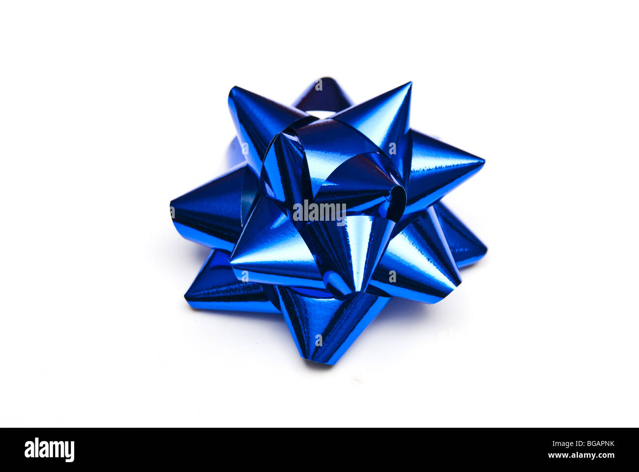 blue bow isolated on white background Stock Photo - Alamy