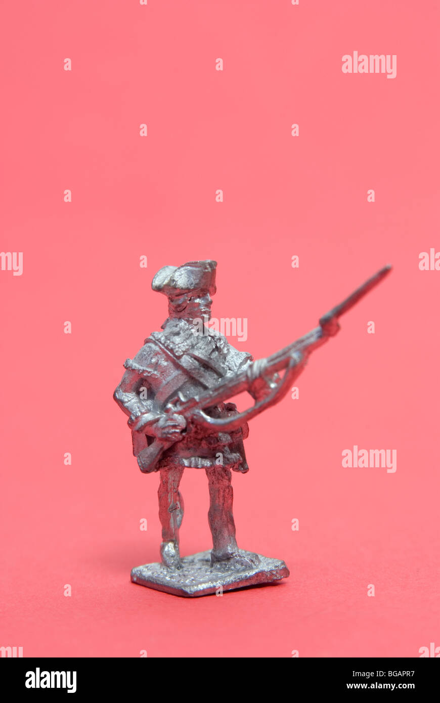lead miniature model of Continental Army soldier Stock Photo - Alamy