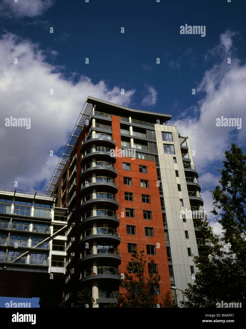 New apartment buildings Spinningfields Manchester England Stock Photo ...